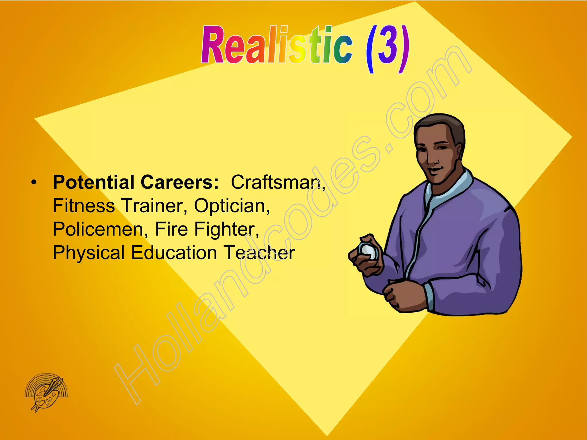 Virtual Holland Codes for Kids Career Test | PDF