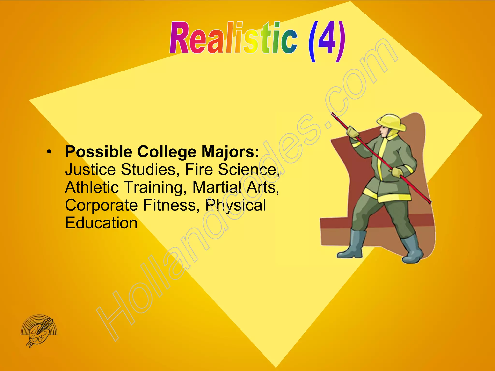 Virtual Holland Codes for Kids Career Test | PDF