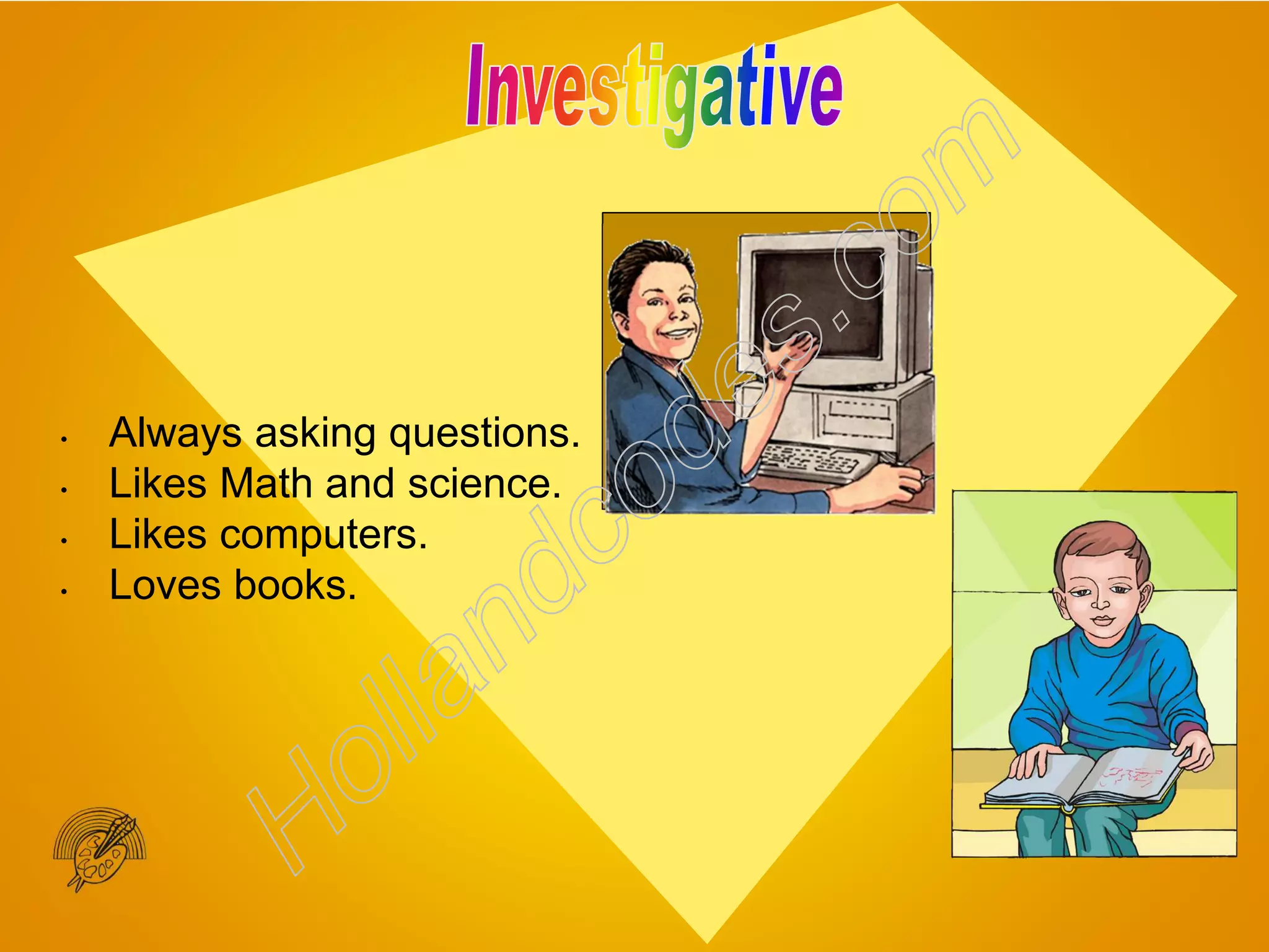 Virtual Holland Codes for Kids Career Test | PDF