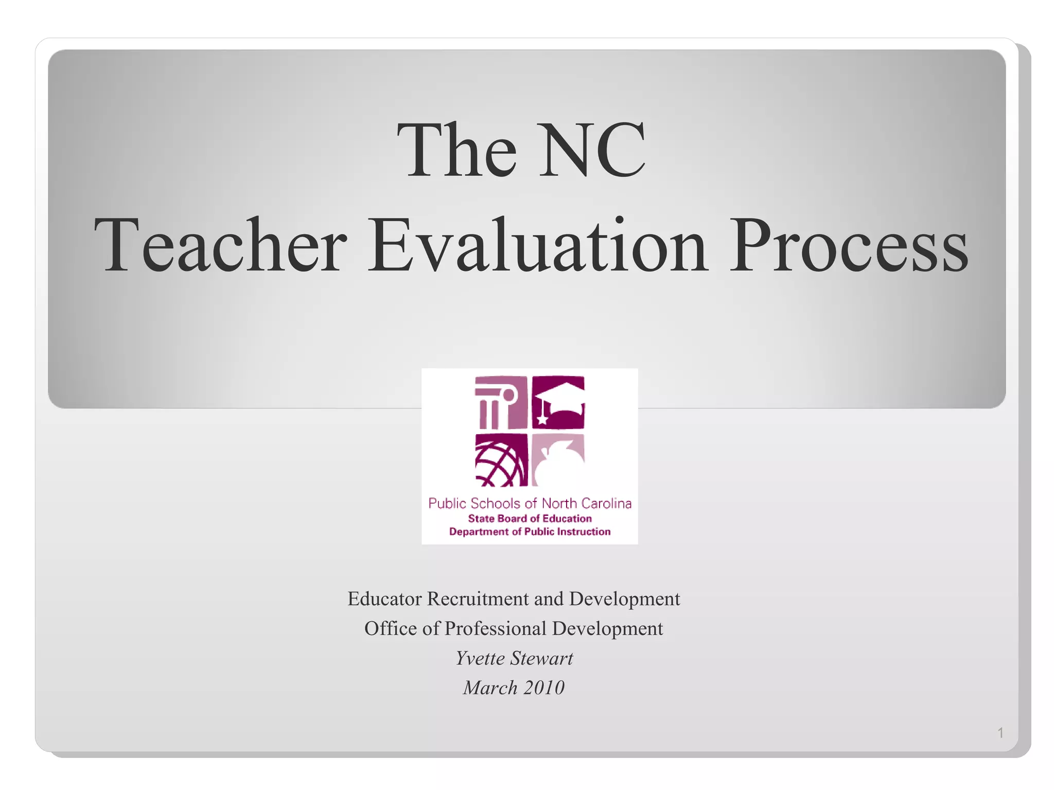 NC Teacher Evaluation | PPT