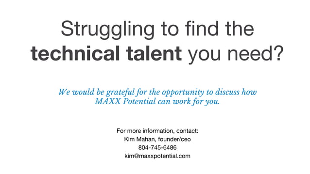 MAXX Potential - A Unique Approach to Apprenticeship | PPT
