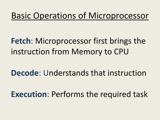 Microprocessor Part 1 | PPT