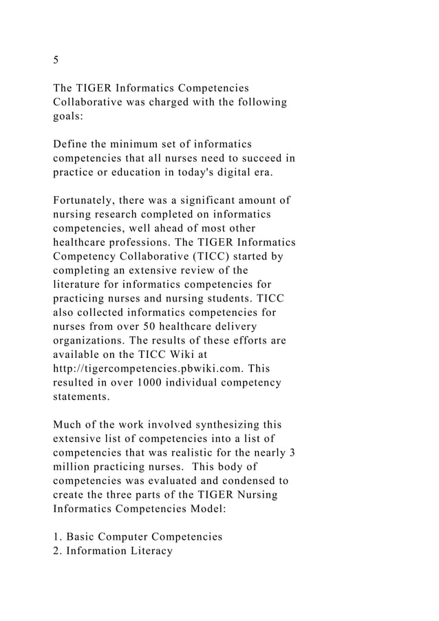 Overview 1 Informatics Competencies for Every P.docx