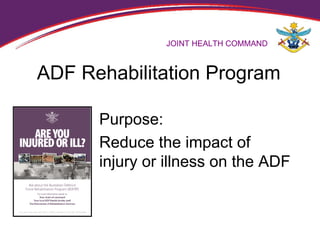 Overview adf mental health strategy Morton | PPT