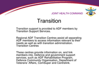 Overview adf mental health strategy Morton | PPT