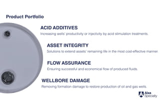 ALXA SPECIALTY - COMPANY OVERVIEW | PDF