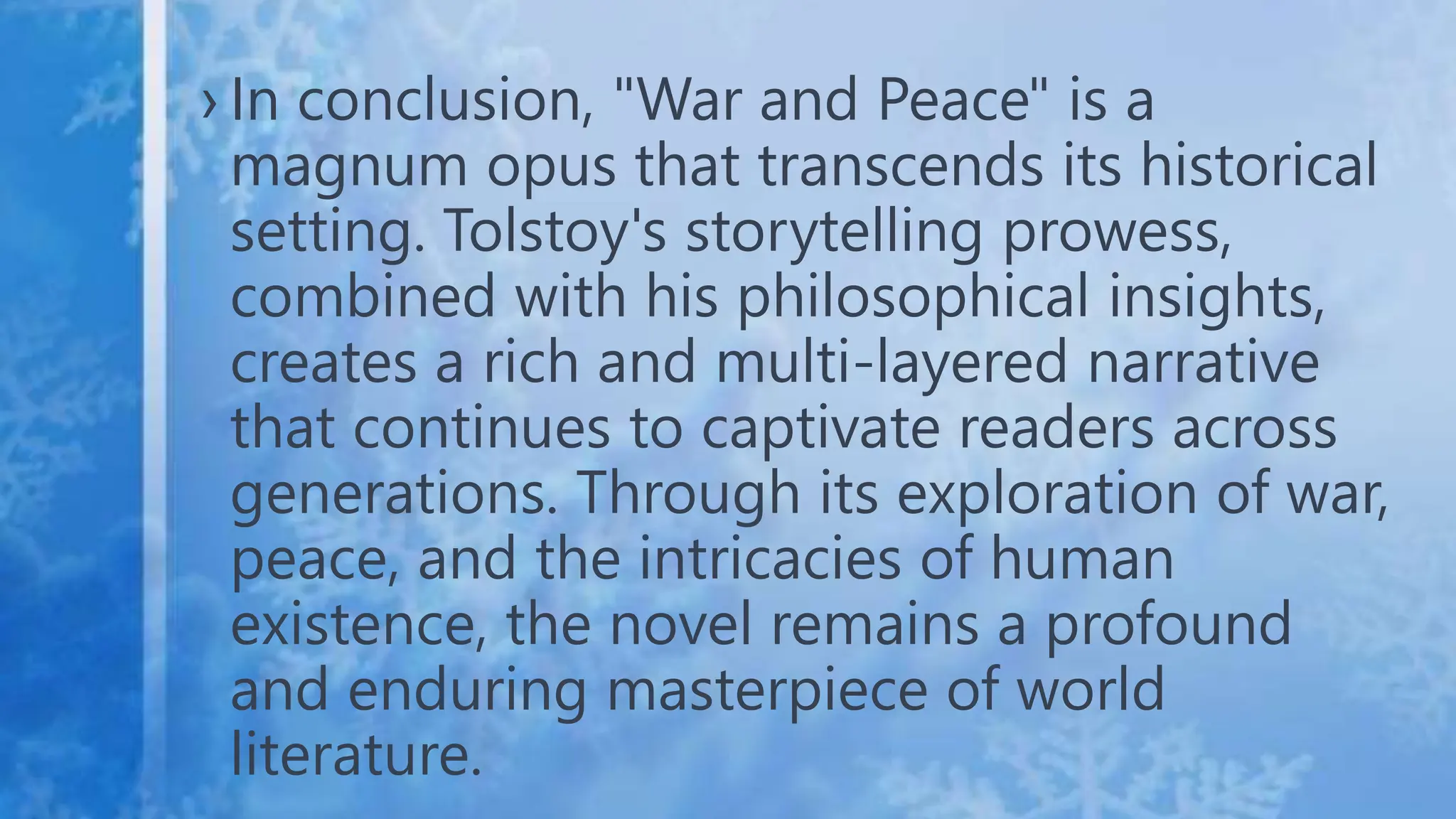 Overview Analysis on War and Peace.pptx