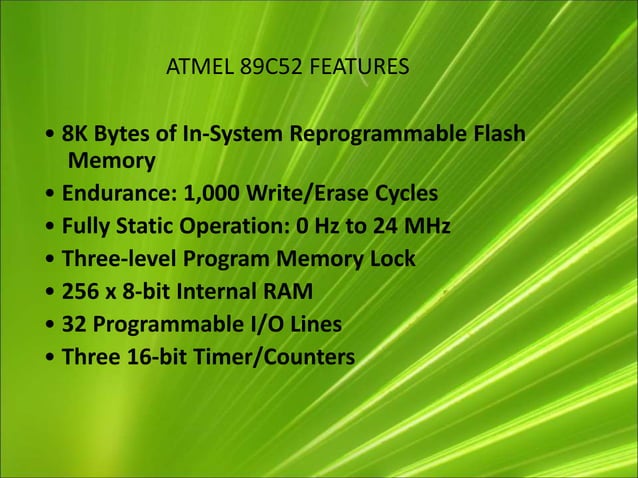 Overview and Applications 8051 Microcontrollers | PPT