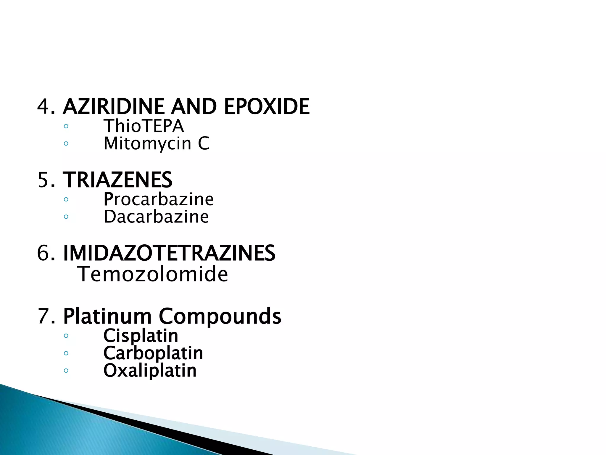 Overview and classification of chemotherapeutic agents and theory | PPTX