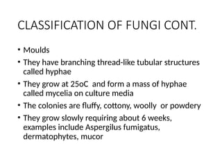 OVERVIEW AND CLASSIFICATION OF FUNGI OF MEDICAL IMPORTANCE (1).pptx
