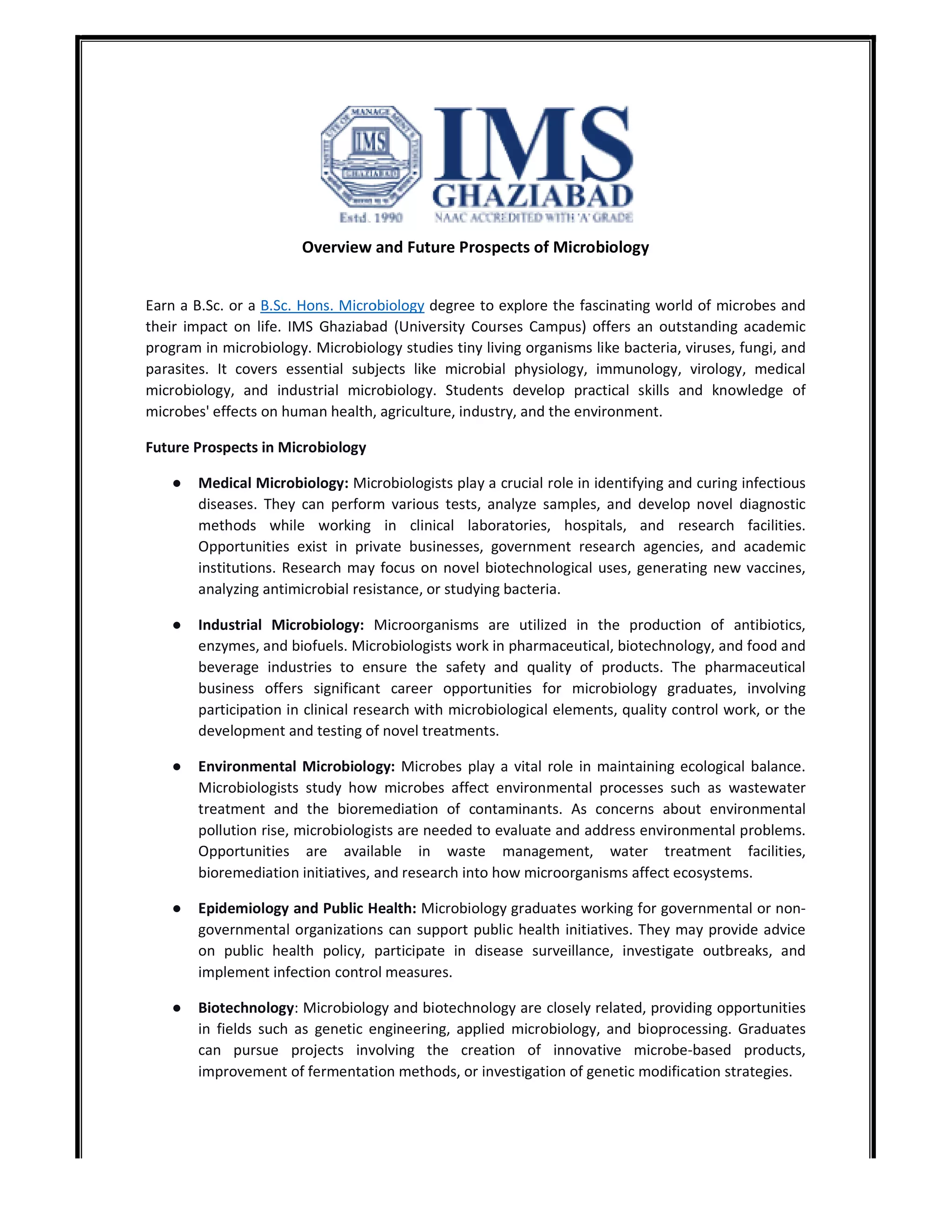 Overview and Future Prospects of Microbiology.pdf