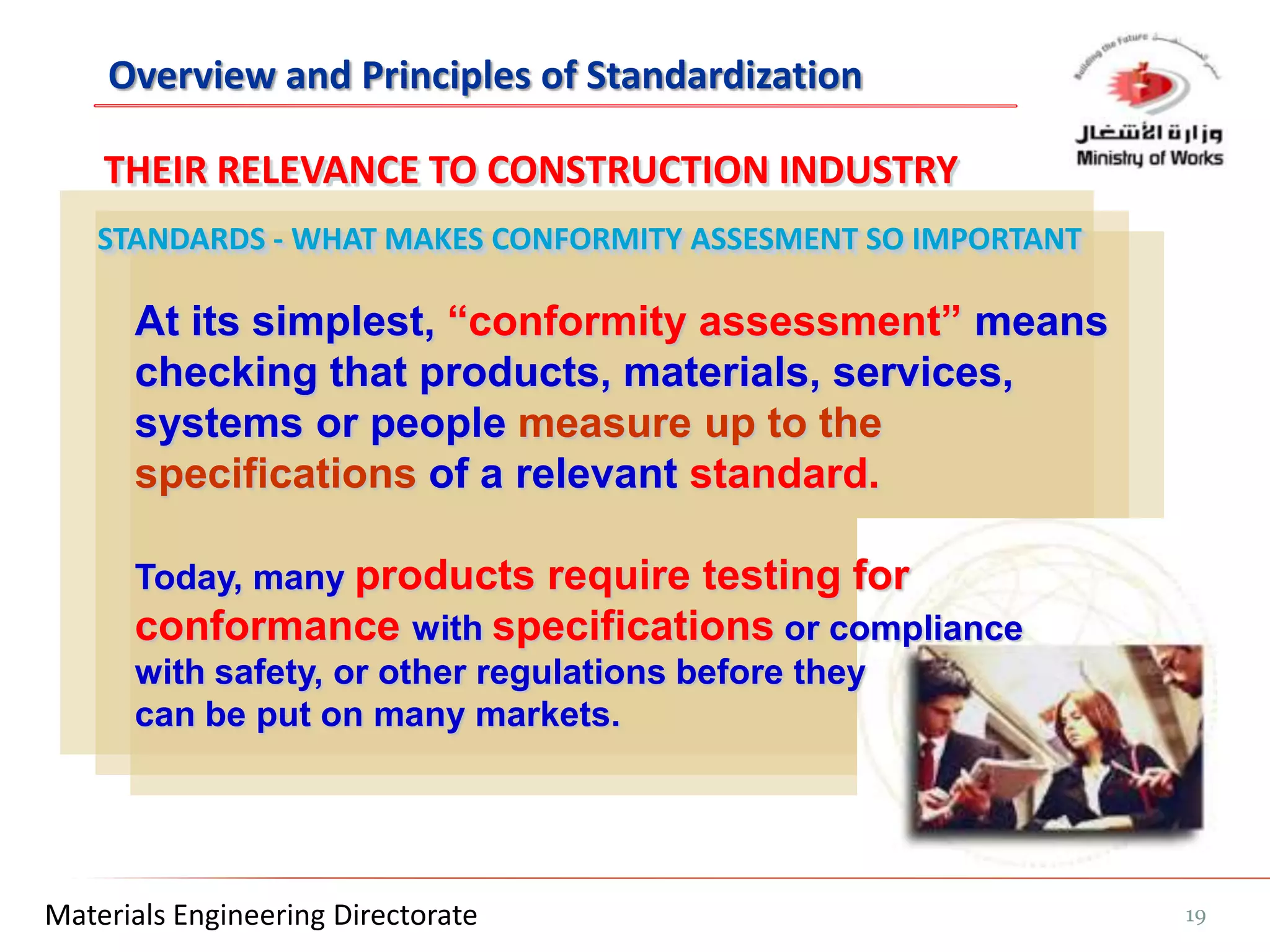 Overview And Principles Of Standardization 27 May 2008 | PPT