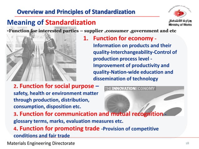 Overview And Principles Of Standardization 27 May 2008 | PPT