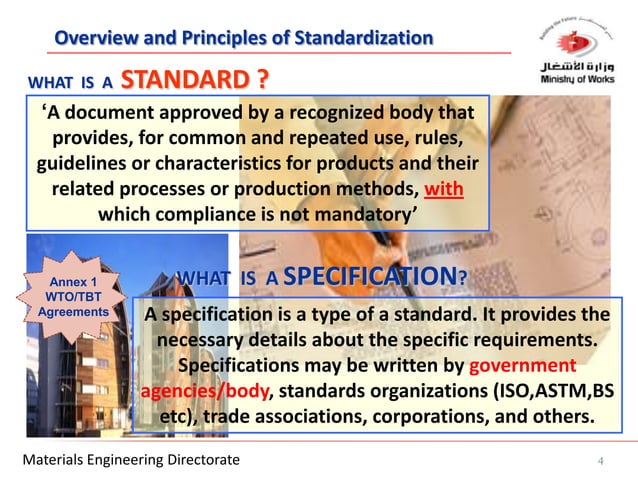 Overview And Principles Of Standardization 27 May 2008 | PPT