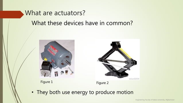Overview and study of smart actuators | PPTX