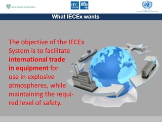 Overview and Vision of the IECEx International Certification System and the three operational ...