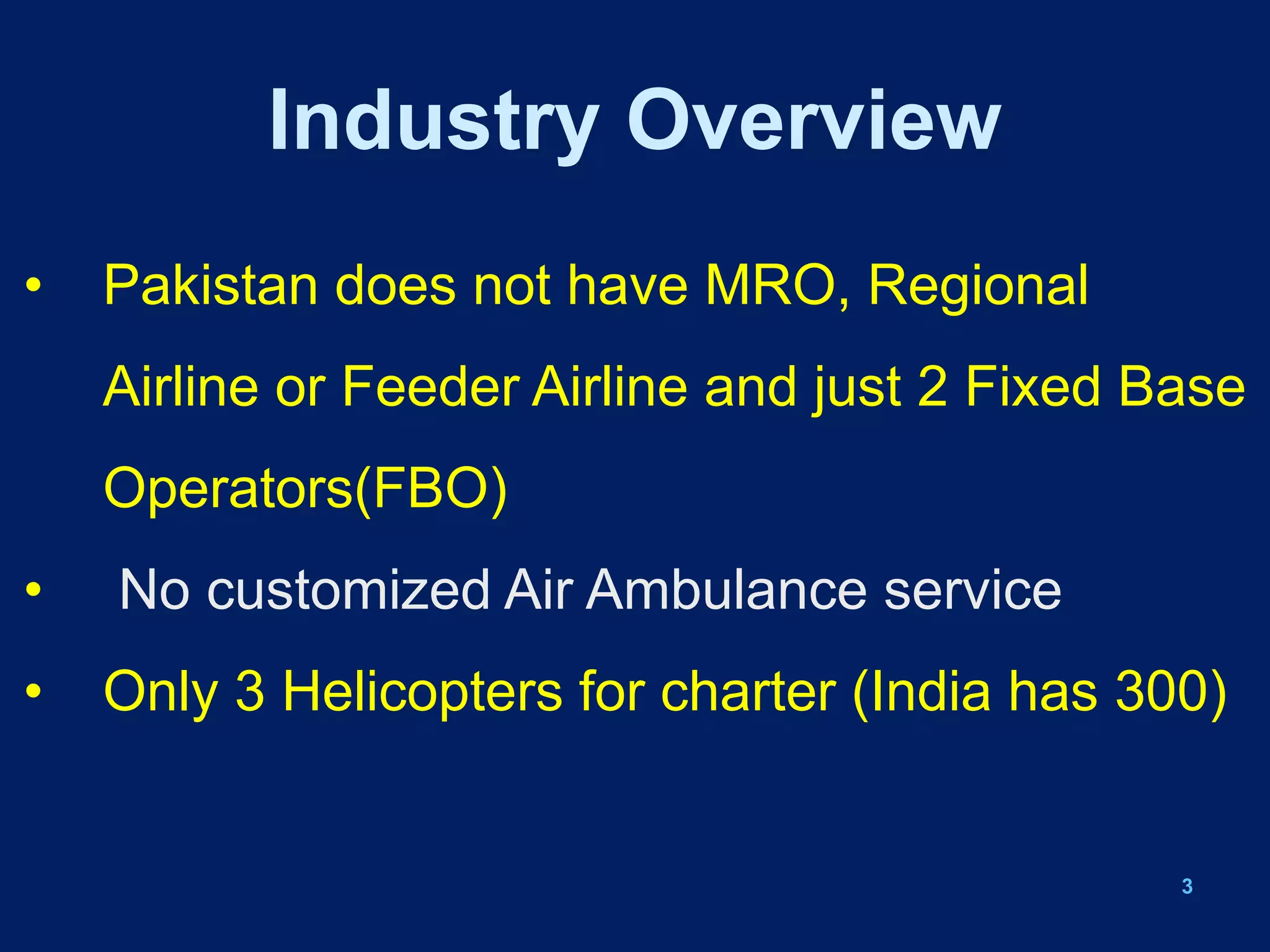 Overview pakistan aviation industry | PPT