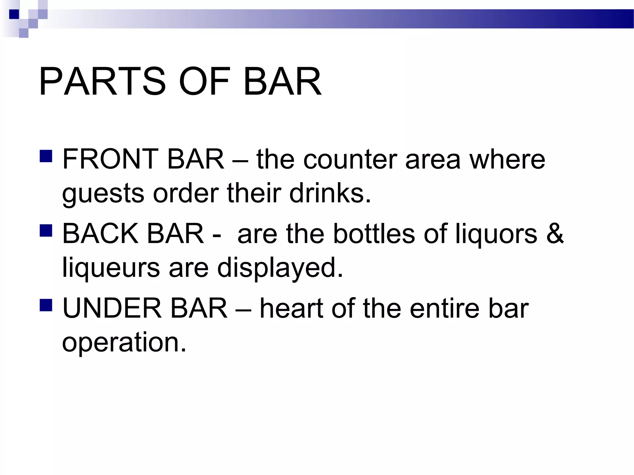 BARTENDING AND FLAIRTENDING | PPT
