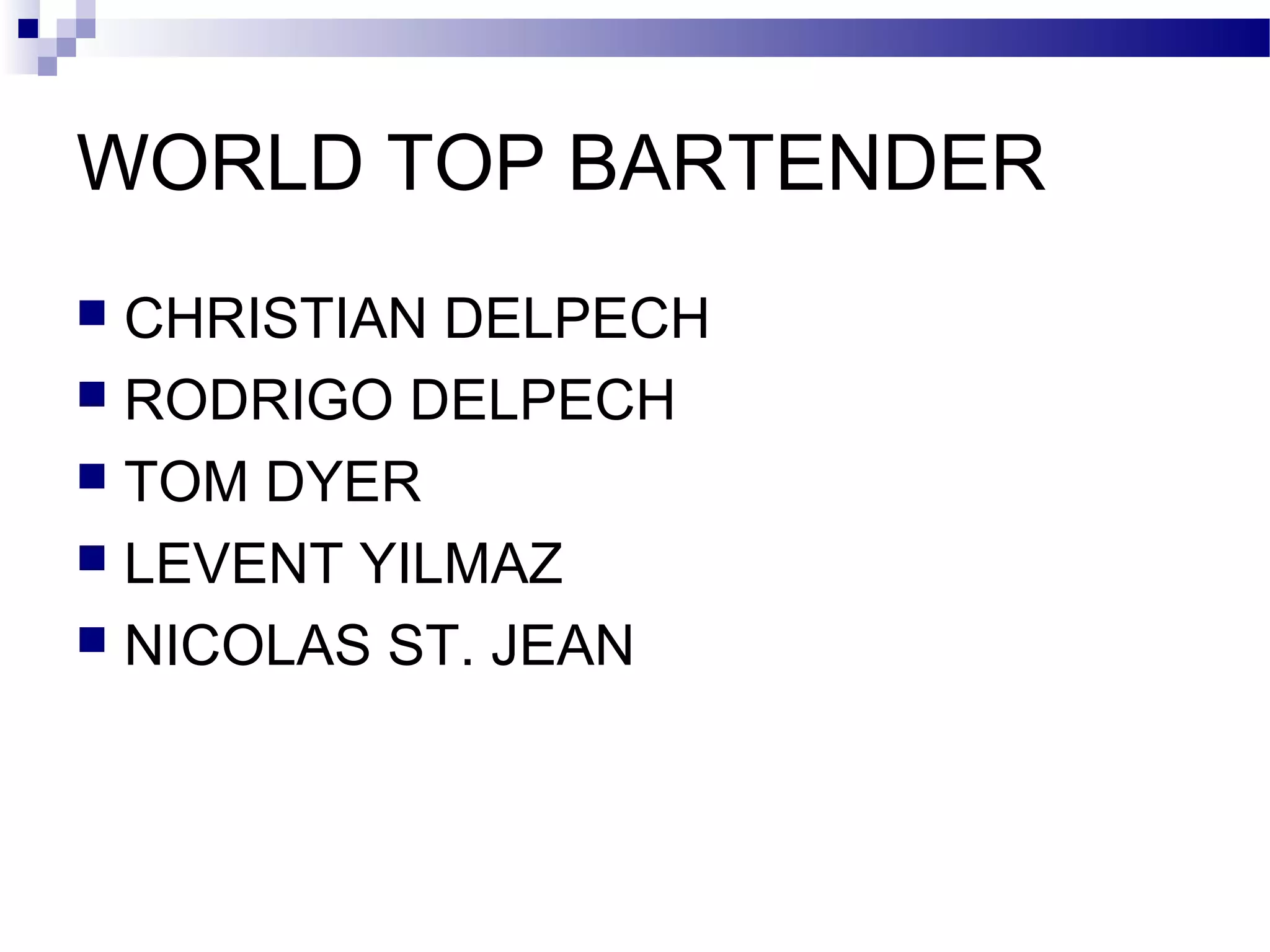 BARTENDING AND FLAIRTENDING | PPT