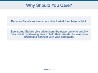 Overview & Best Practices for Facebook Sponsored Stories | PDF | Social ...