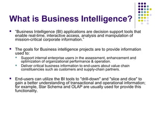 Overview business intelligence | PPT