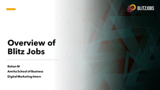 Overview of Blitz Jobs | PDF
