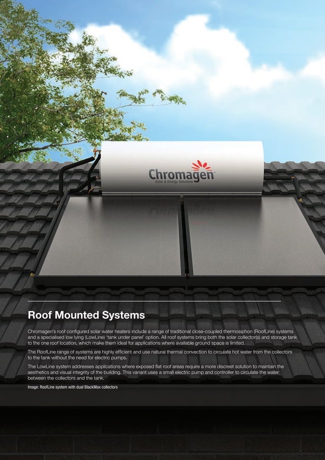 Chromagen Solar Hot Water Brochure | PDF | Water Services | Home Utilities