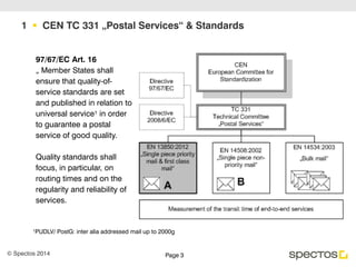 Overview CEN standards EN 13850 and EN 14534 for transit time ...