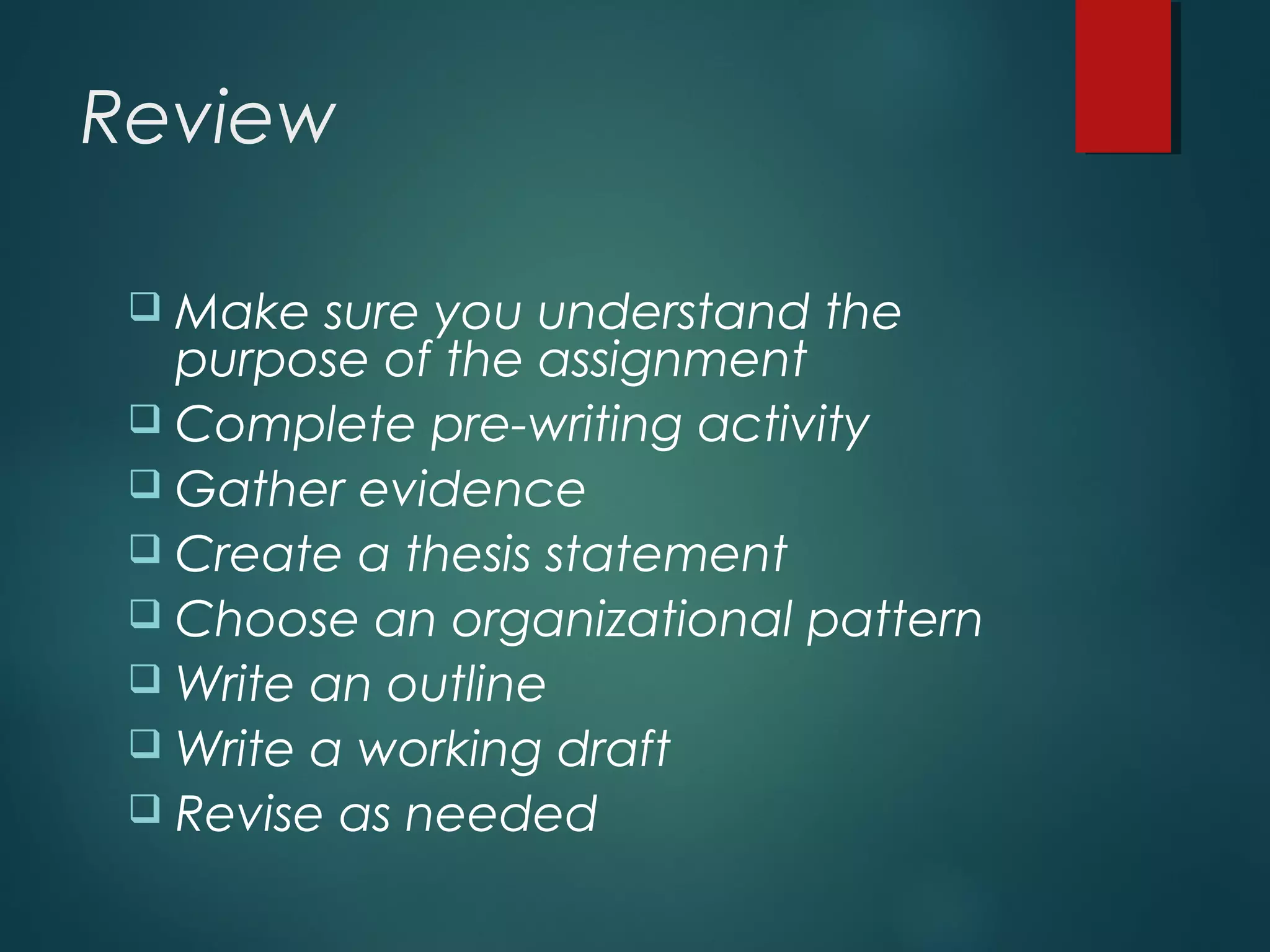 Overview Comparison and Contrast:Block and Point by Point Method | PPT
