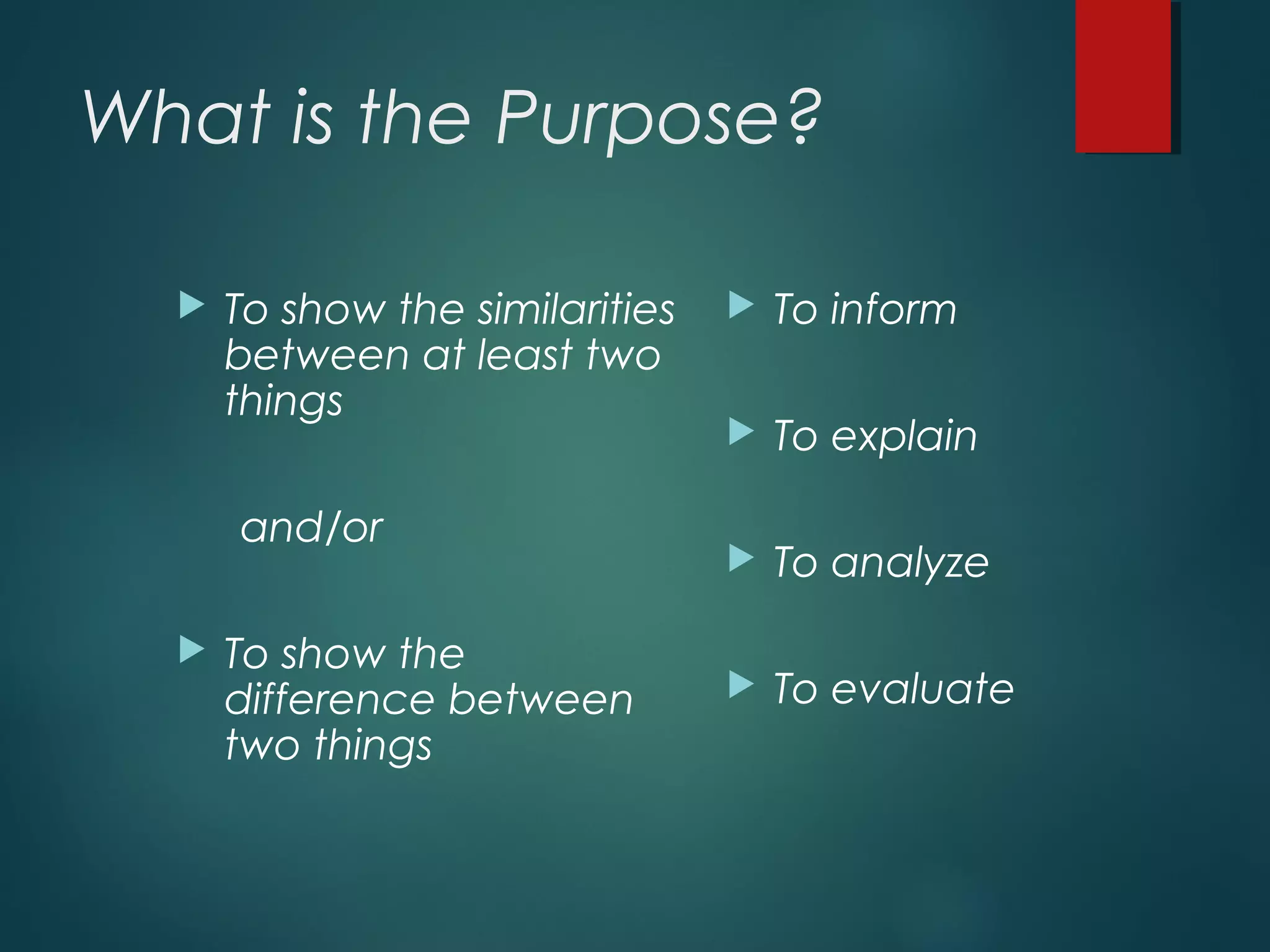 Overview Comparison and Contrast:Block and Point by Point Method | PPT