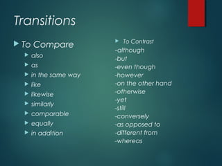 Overview Comparison and Contrast:Block and Point by Point Method | PPT
