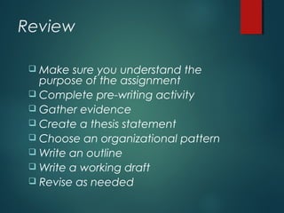 Overview Comparison and Contrast:Block and Point by Point Method | PPT