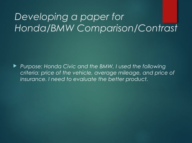 Overview Comparison and Contrast:Block and Point by Point Method | PPT