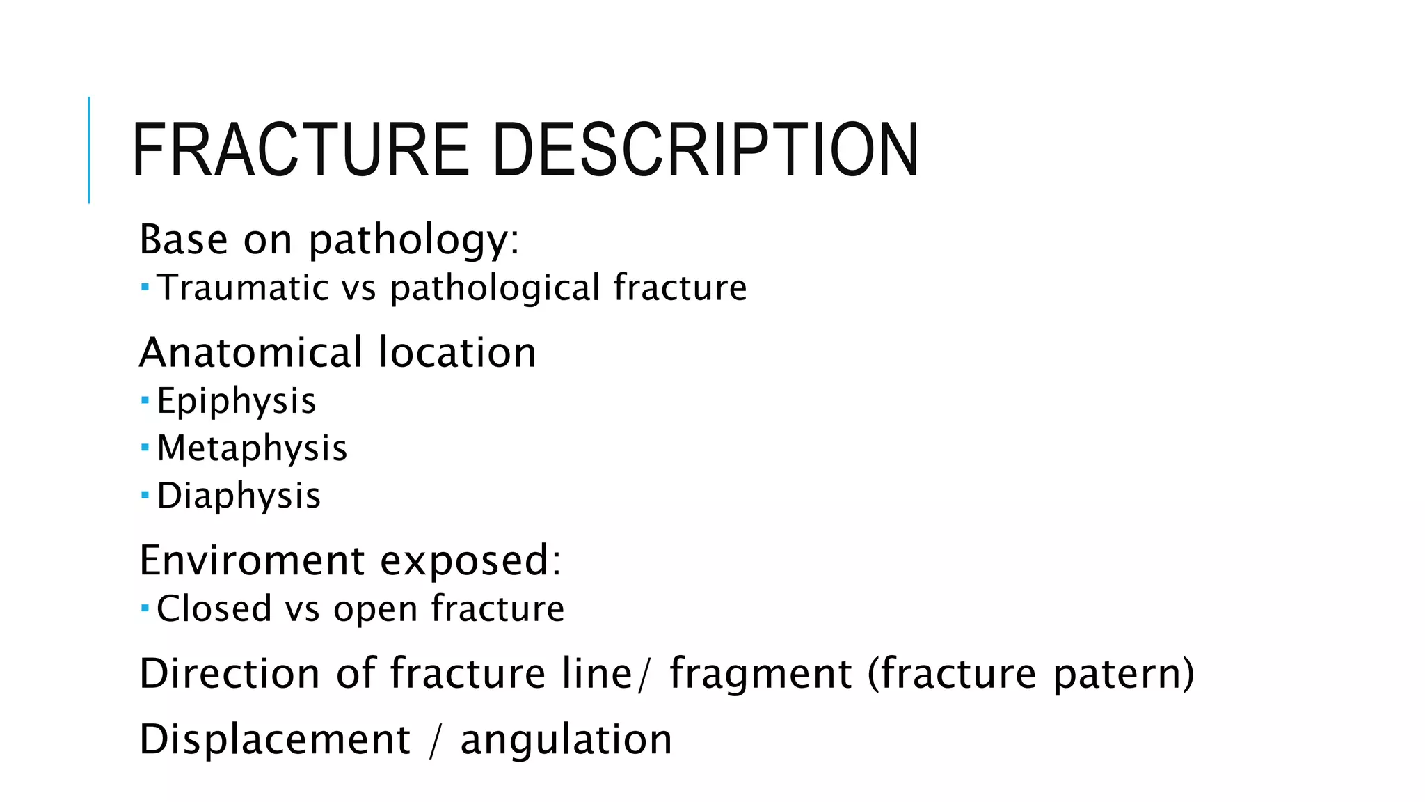 Overview conservative management of long bone fracture in adult | PPTX