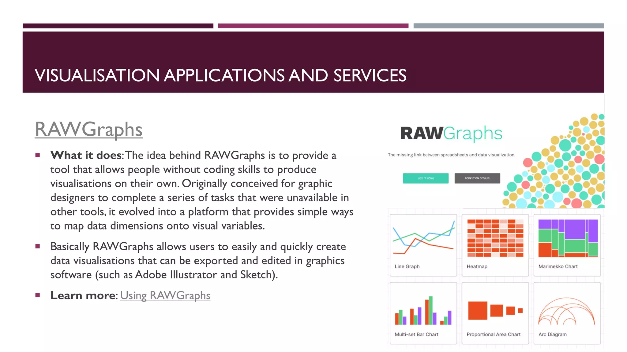 Overview of tools for data analysis and visualisation (2021) | PDF