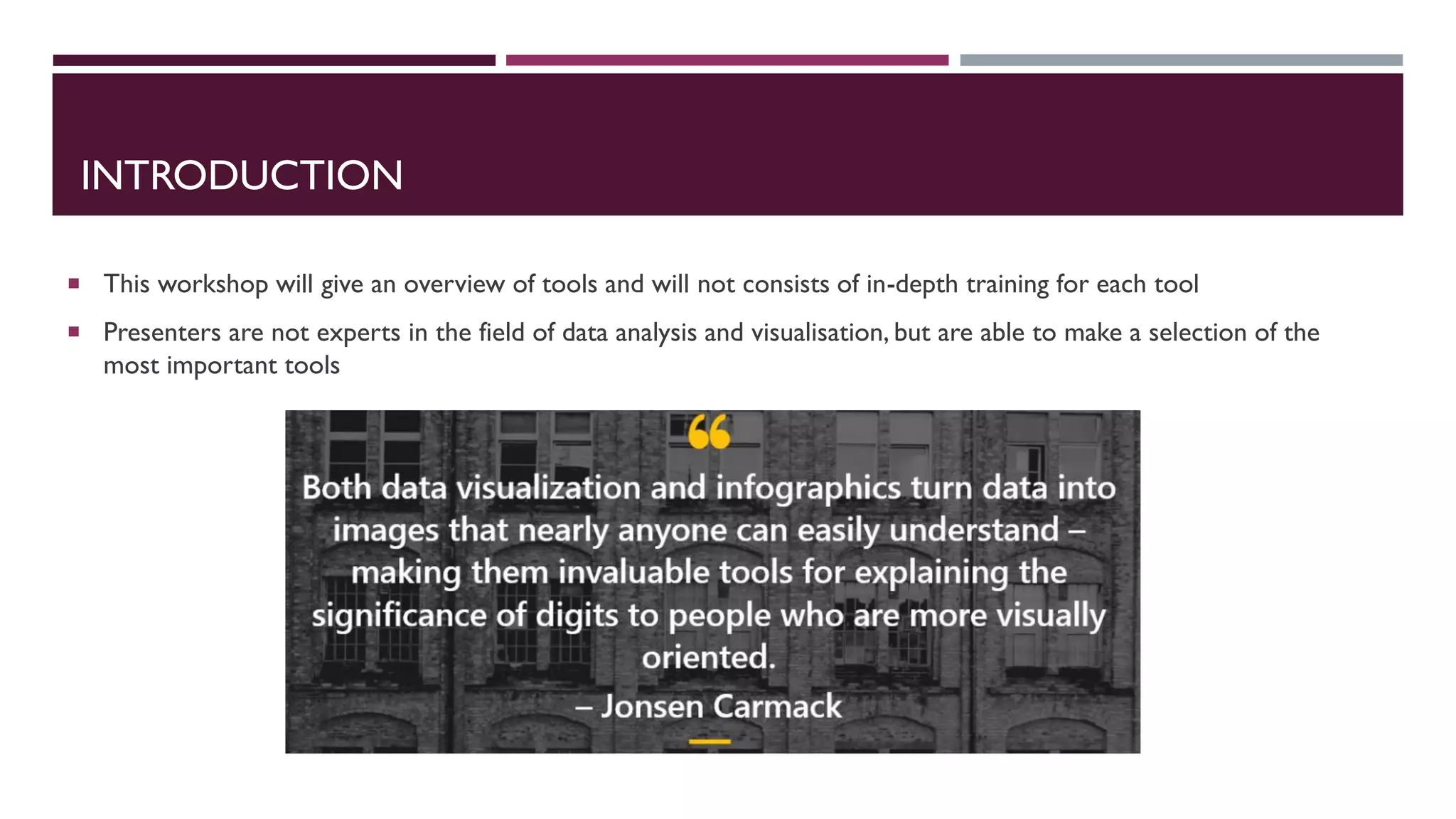 Overview of tools for data analysis and visualisation (2021) | PDF