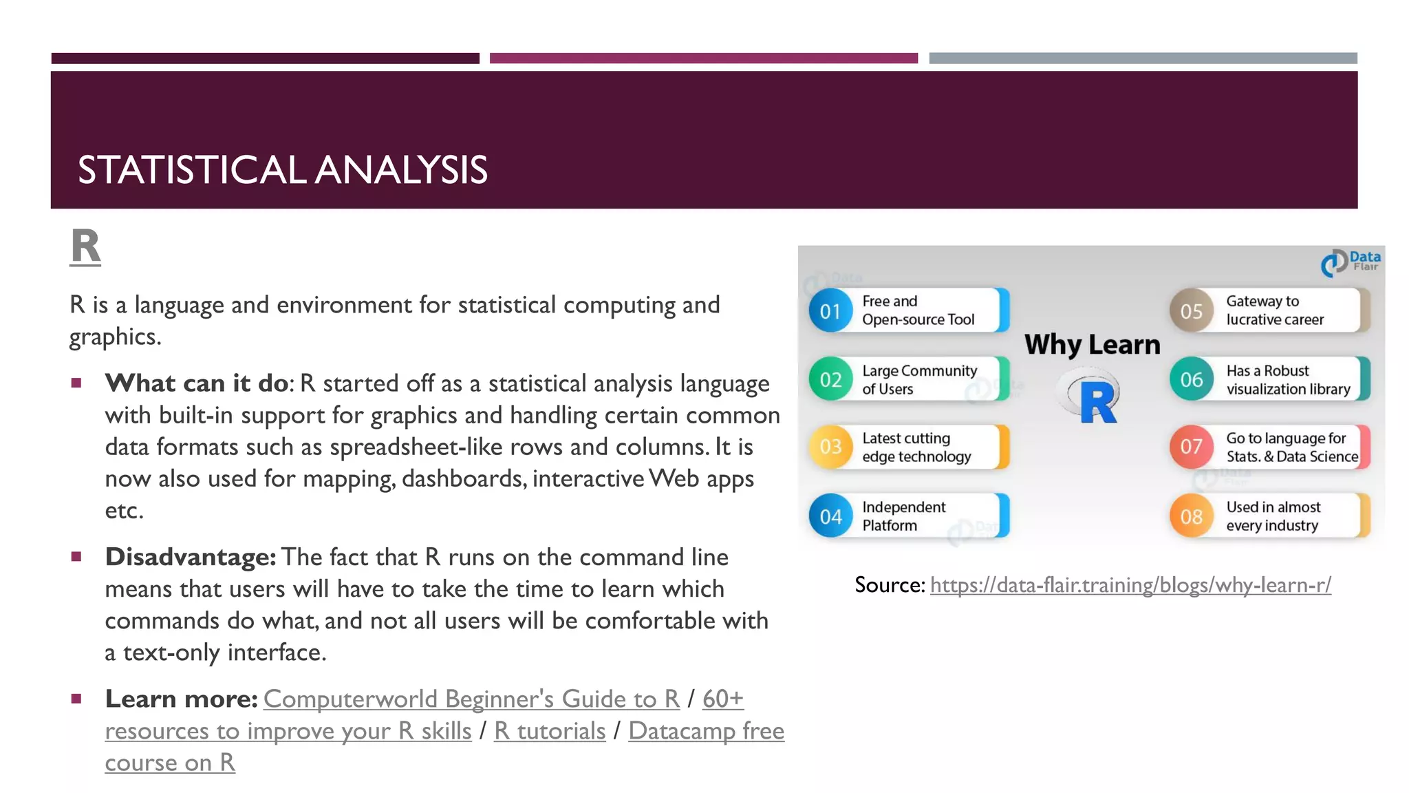Overview Of Tools For Data Analysis And Visualisation 2021 Pdf Computer Software And