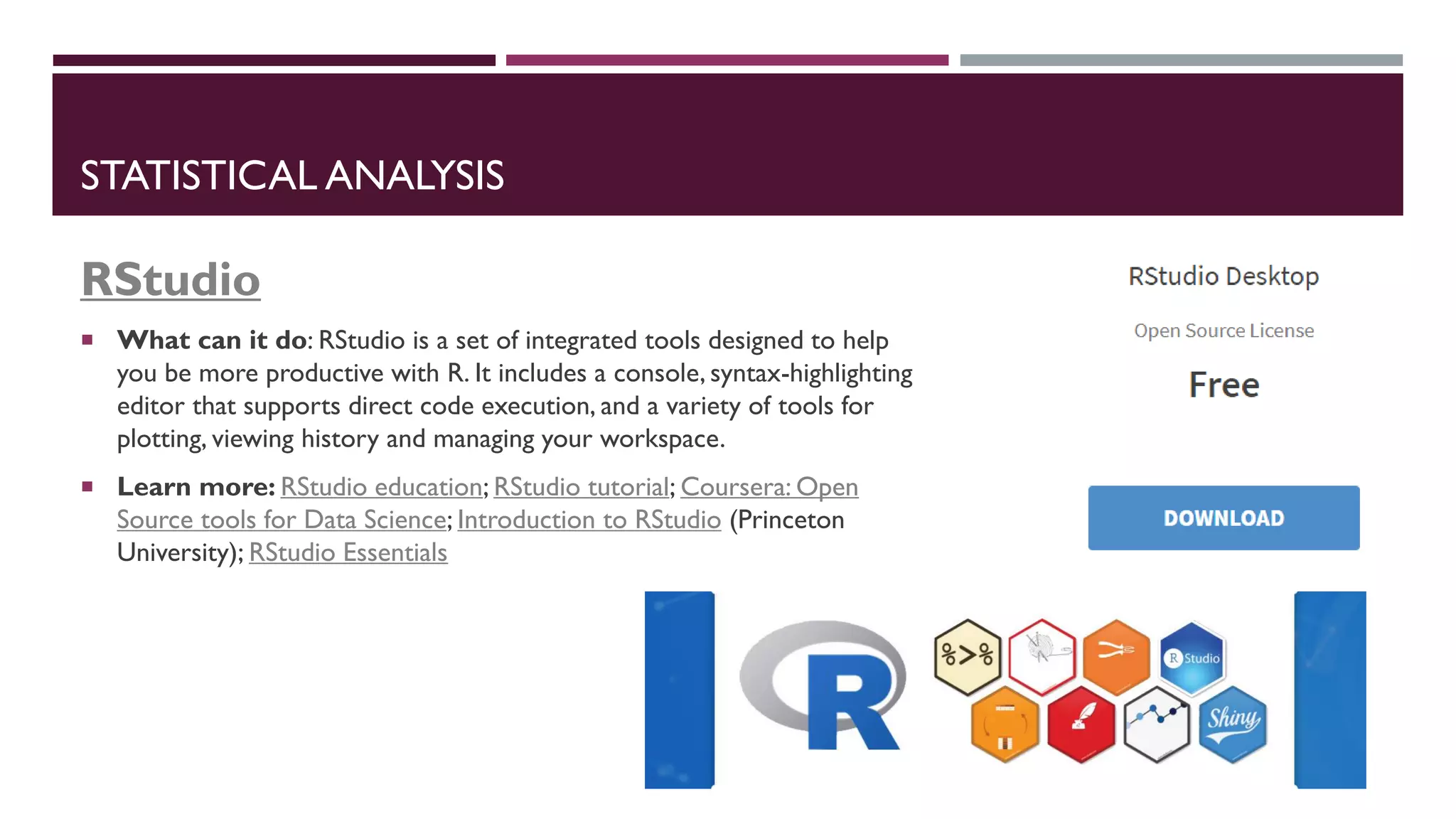 Overview of tools for data analysis and visualisation (2021) | PDF