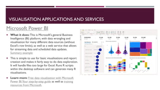 Overview of tools for data analysis and visualisation (2021) | PDF