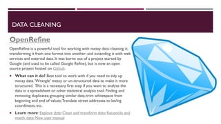 Overview of tools for data analysis and visualisation (2021) | PDF