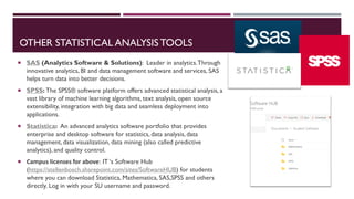 Overview of tools for data analysis and visualisation (2021) | PDF
