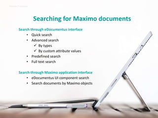 Overview Prozone DMS for maximo | PPTX