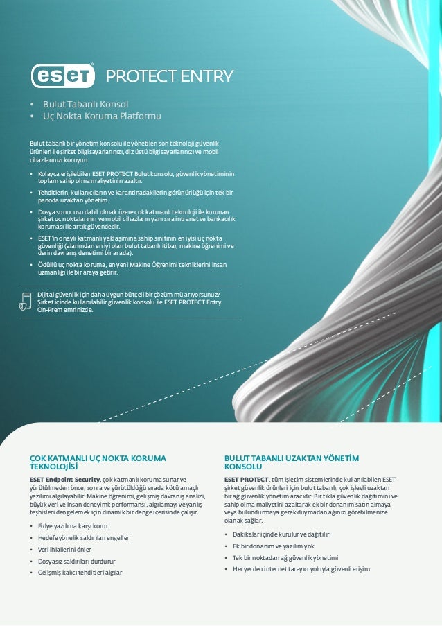 Overview eset protect_entry_tr_a4 | PDF