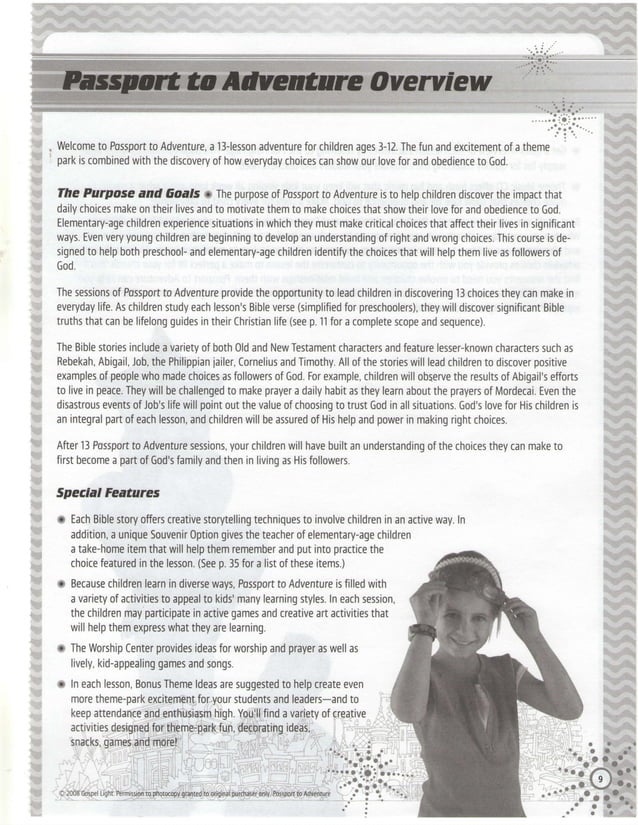 Passport to Adventure Introduction File 1 | PDF