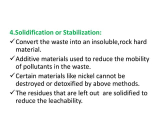 Overview of hazardous waste management | PPTX