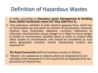 Overview of hazardous waste management | PPT