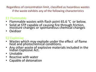 Overview of hazardous waste management | PPTX