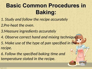 overview in bread and pastry productions | PPT | Desserts and Baking ...