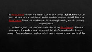 Overview in ringcentral digital line | PPTX