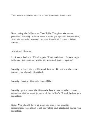 OverviewIn this assignment, you will look at Loden’s Wheel of | DOCX